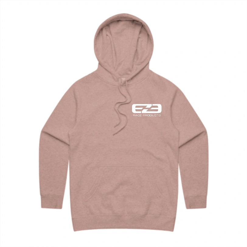 EZE MERCH Women's AS Colour Relax Hood - white logo – EZE Race Products